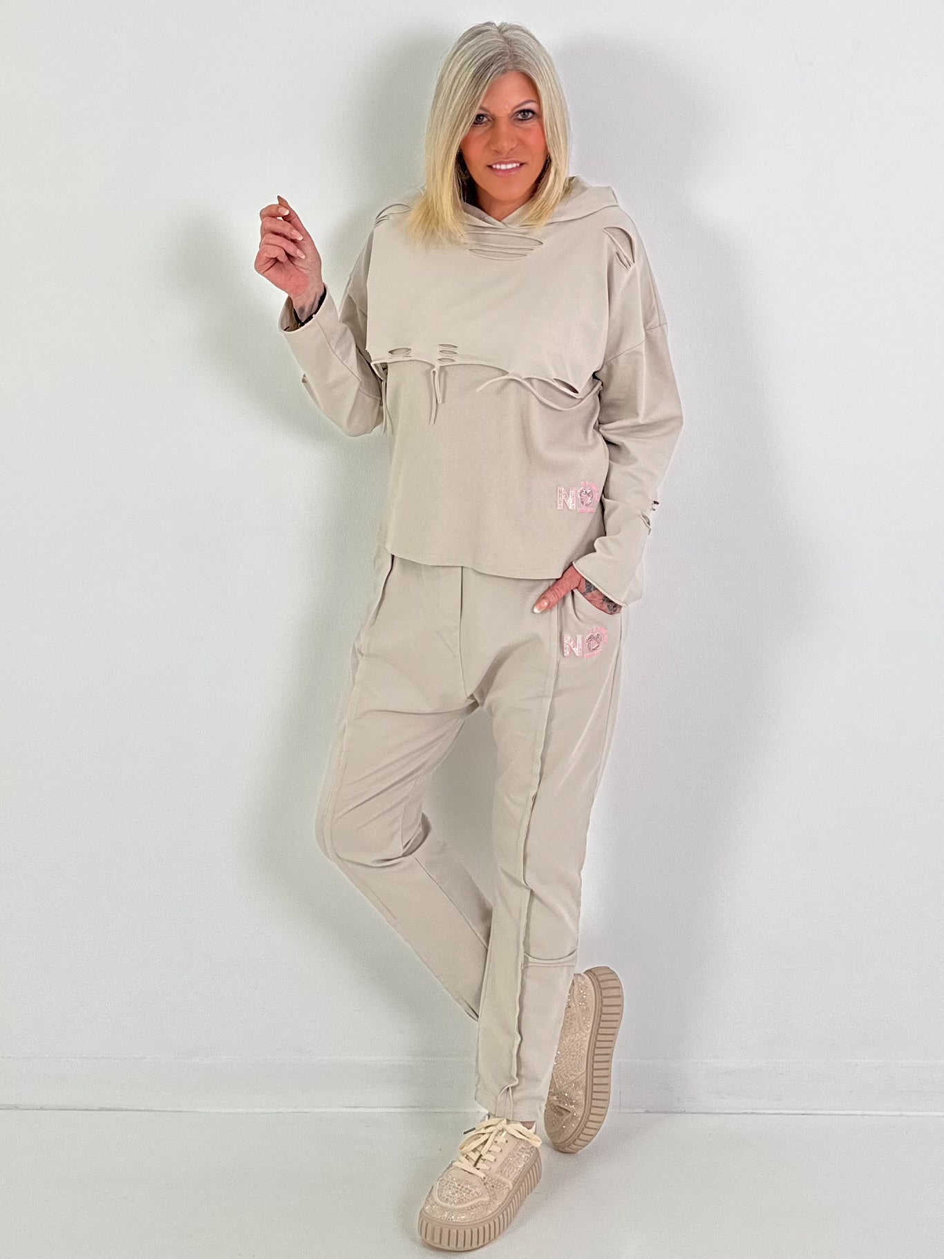 2-piece set "Double Vision" - beige – Stil-Echt-Online GmbH